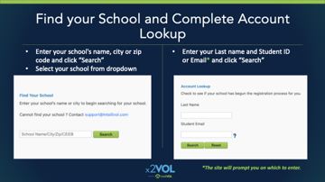 How do I register or join x2VOL as a student?