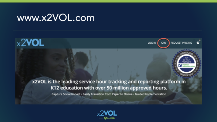 How do I register or join x2VOL as a student?